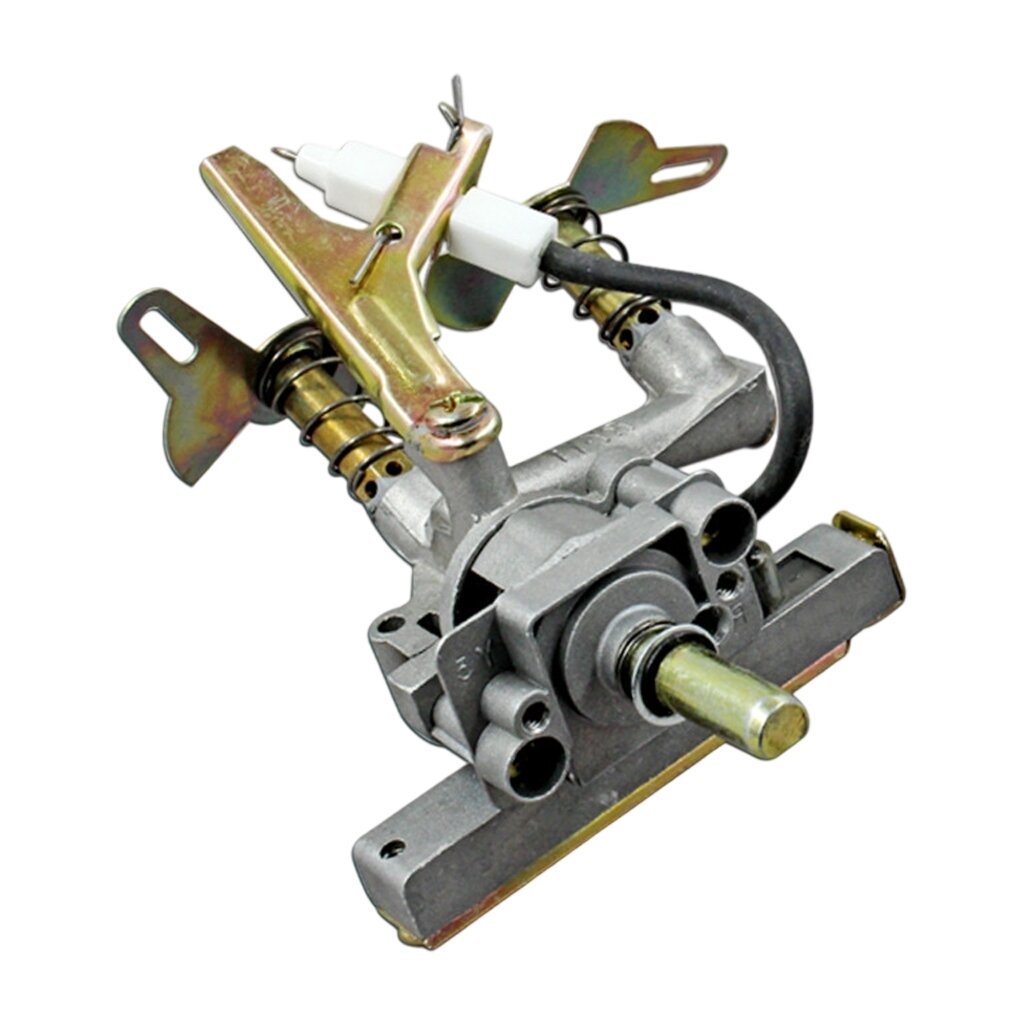 Бытовая газовая плита на сжиженном нефтяном газе с одинарным зажиганием от плиты и переключателем двойной горелки в сборе-№ 2