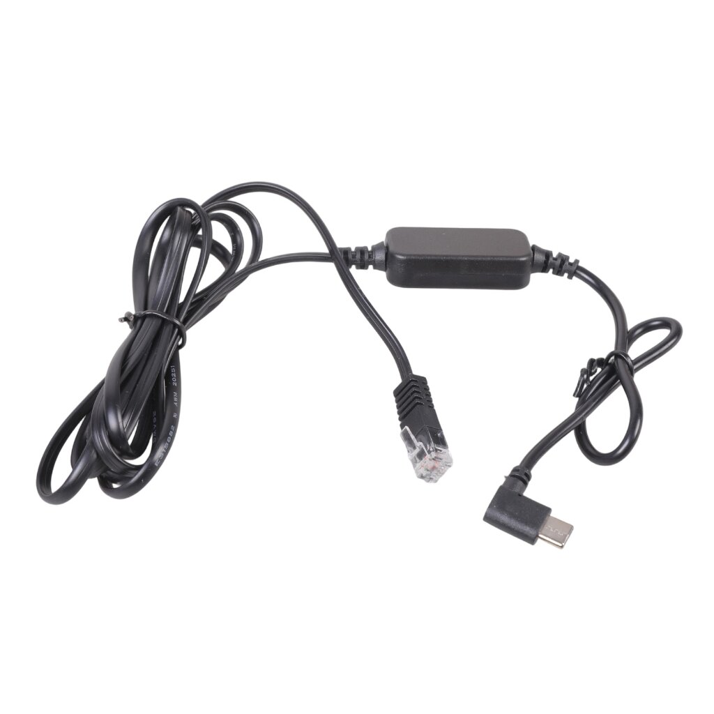 Кабель питания USB Type C от 5 В до RJ11 12 В длиной 175 см, наклонный дизайн, Простота установки