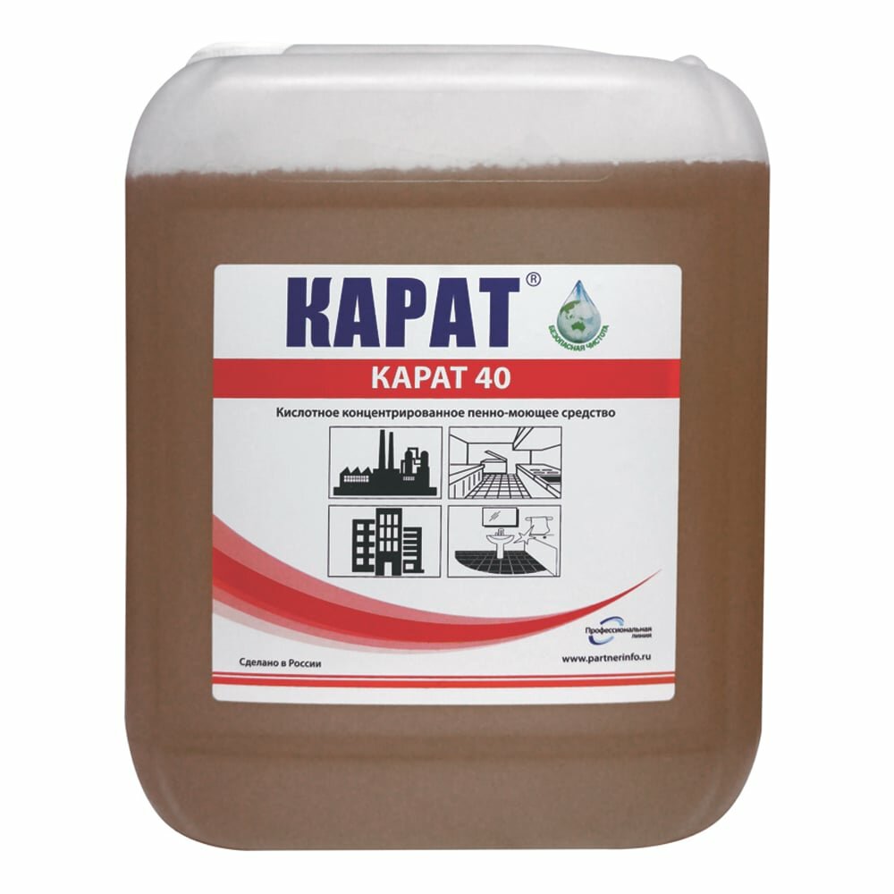 Кислотное средство для послестроительной уборки Карат 40