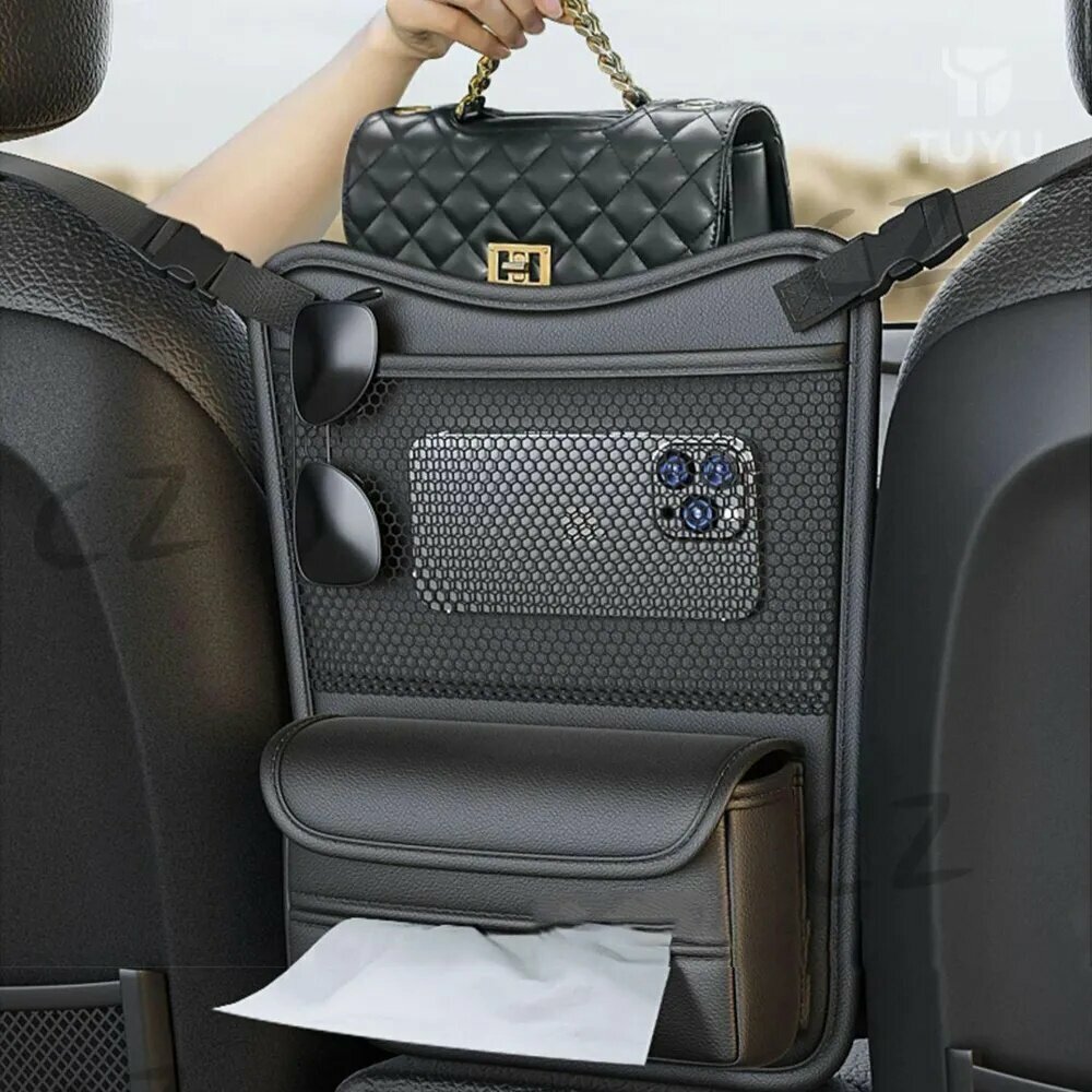 Эксклюзивный органайзер для автомобиля с карманом для мелочей и местом под гаджеты между сиденьями