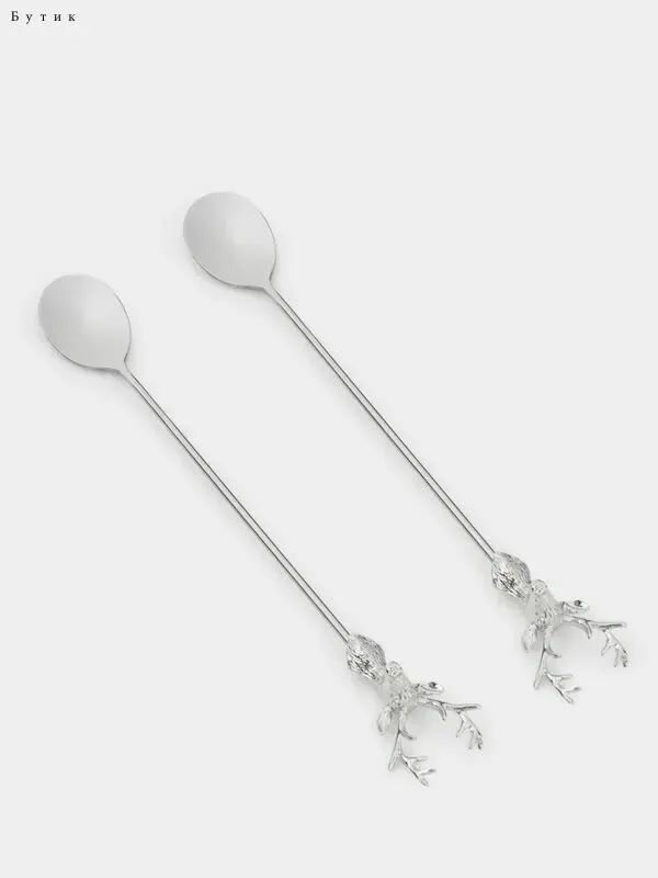 Ложка десертная Arctic deer 2 предм. серебристый