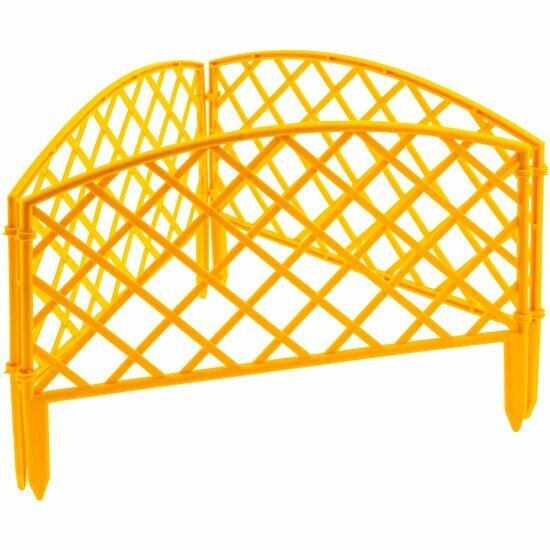 Забор декоративный Palisad 24 x 320 см, желтый 65001