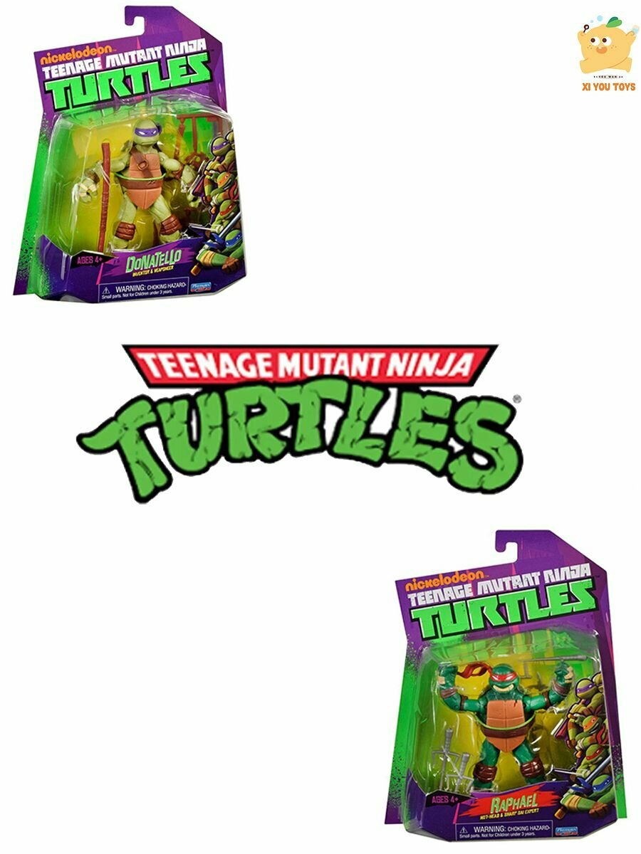 Tales of The TMNT 2012 Movie Classics 2-piece Set 2 / Набор Кукол-черепашек-ниндзя-мутантов Из 2 Частей, Состоящий Из Шариковых Шарниров, Подходит Для Детей В Возрасте От 4 Лет И Старше.
