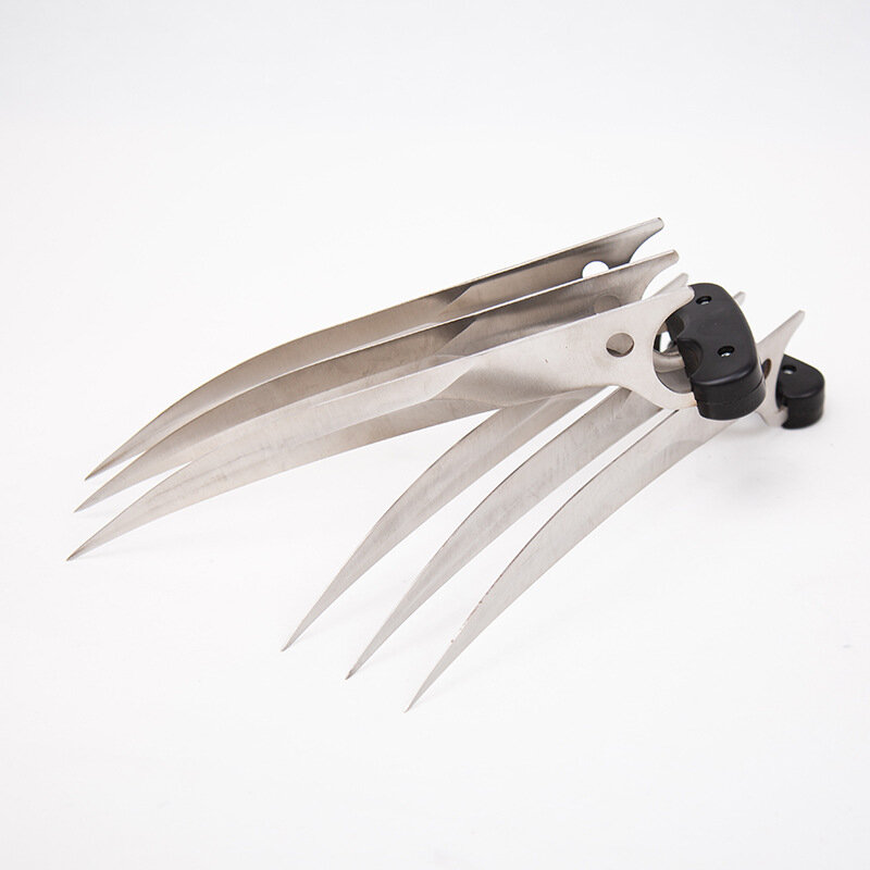 Носимый стальной коготь Росомахи из фильма, коготь дяди волка, модель оружия X-Men 1, реквизит COS, не заточенный