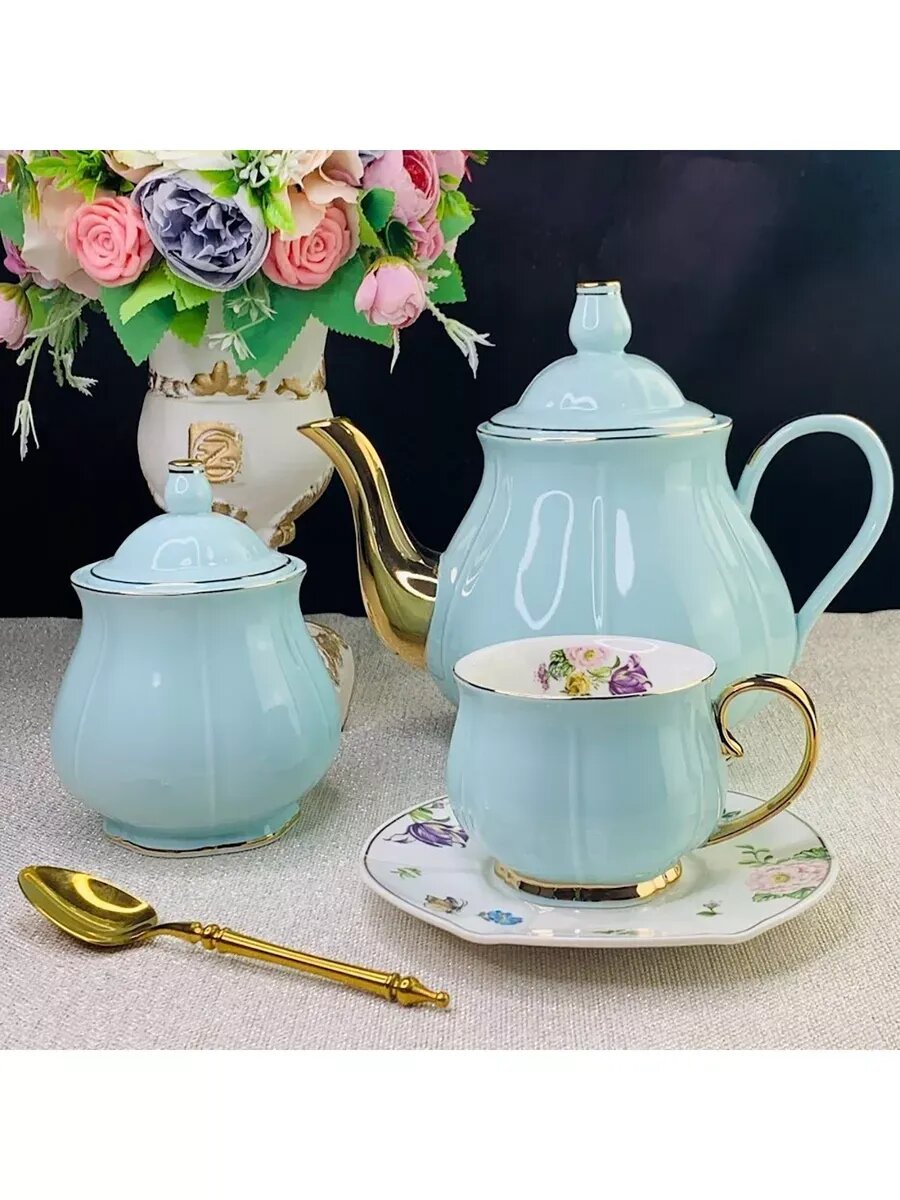 Чайный сервиз Lenardi, на 6 персон, из фарфора