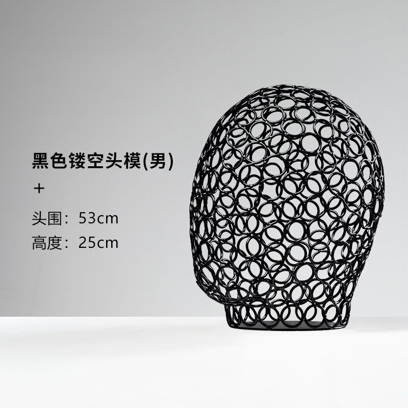Манекен для одежды, половина тела, мужской и женский, с полой головой, золотая проволока, манекен головы, толстый мешковатый череп, аксессуары
