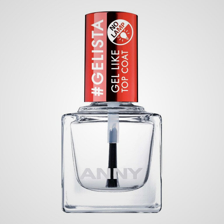 Закрепляющее покрытие с эффектом гелевого лака Gelista Like Top Coat ANNY Gelista Like Top Coat Покрытие для ногтей 15 мл
