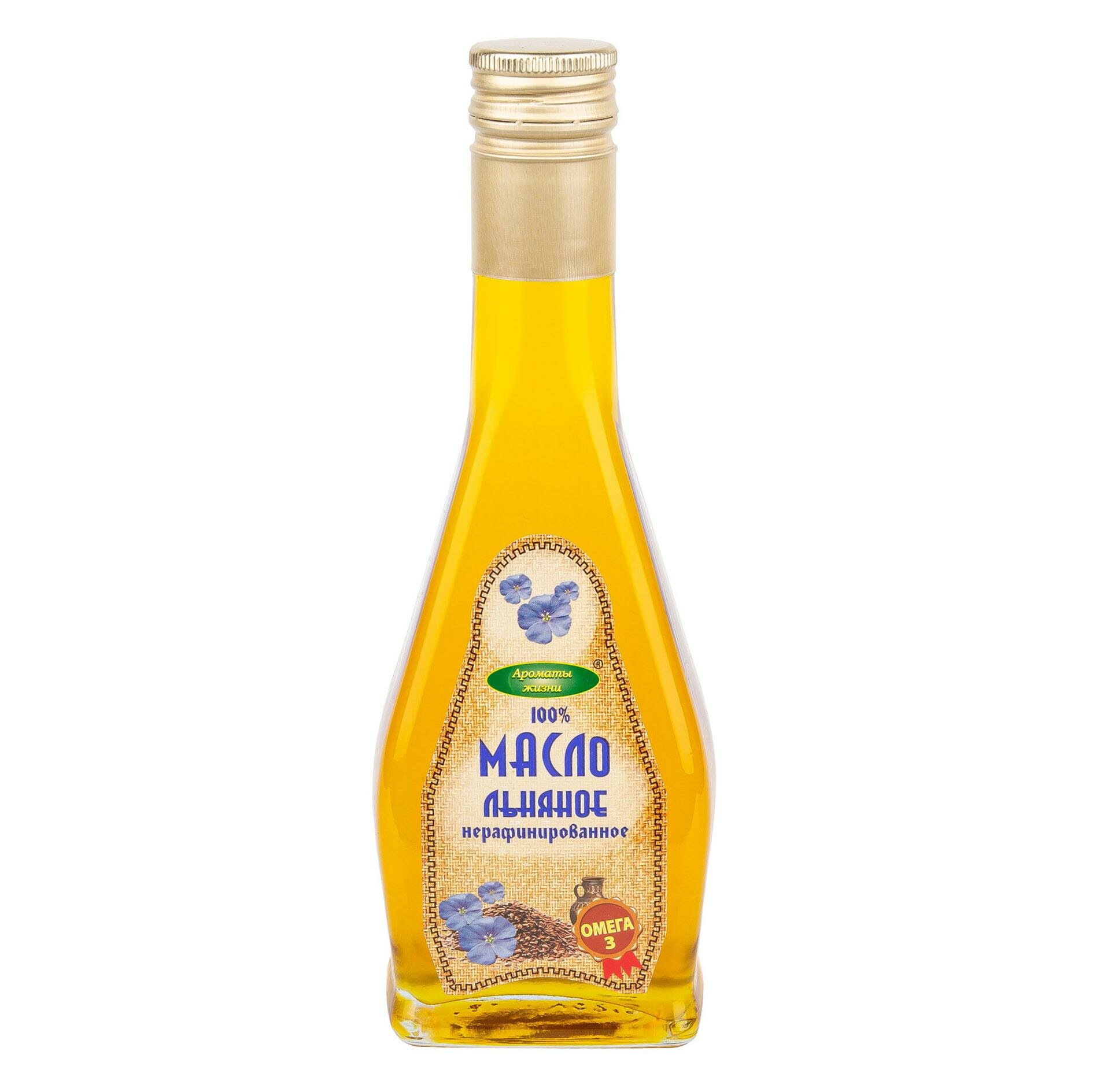 Масло льняное нерафинированное "Ароматы жизни", 250 мл