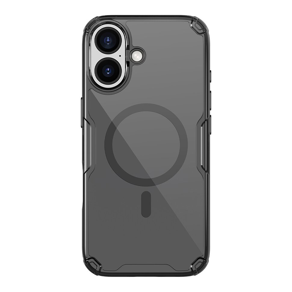 Nillkin чехол с MagSafe для iPhone 17, Nature TPU Pro Magnetic, прозрачный/черный