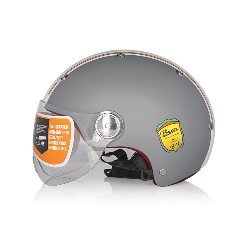 Полуоткрытый шлем унисекс BEON CCC ABS с одним визором, цвет ferrari, размер L EU