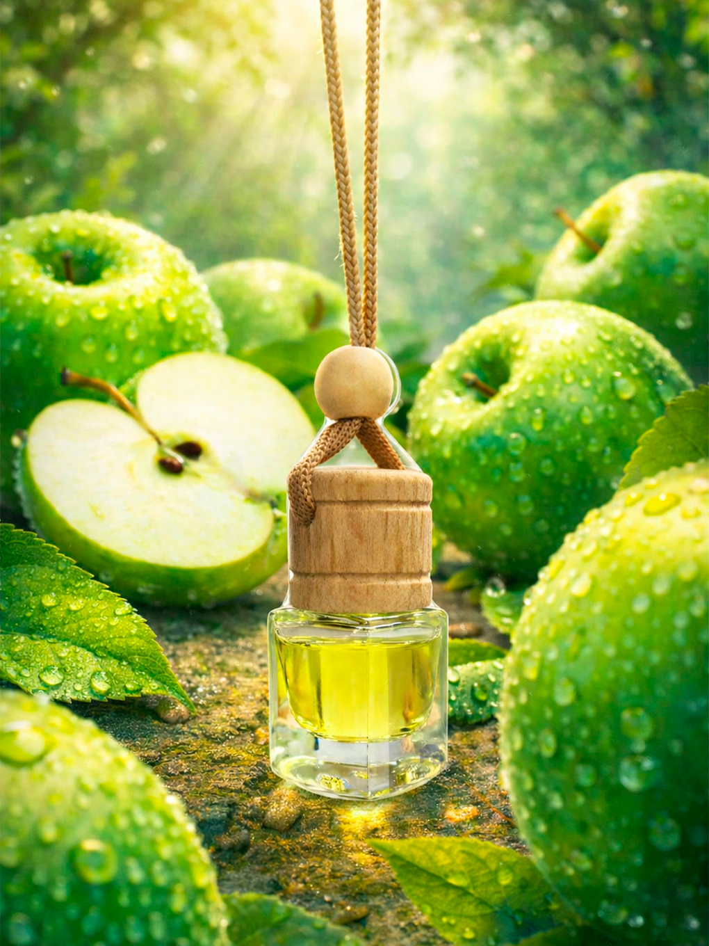 Ароматизатор Freshco Vkusno "Зеленое Яблоко", подвесной, для автомобиля, 5мл