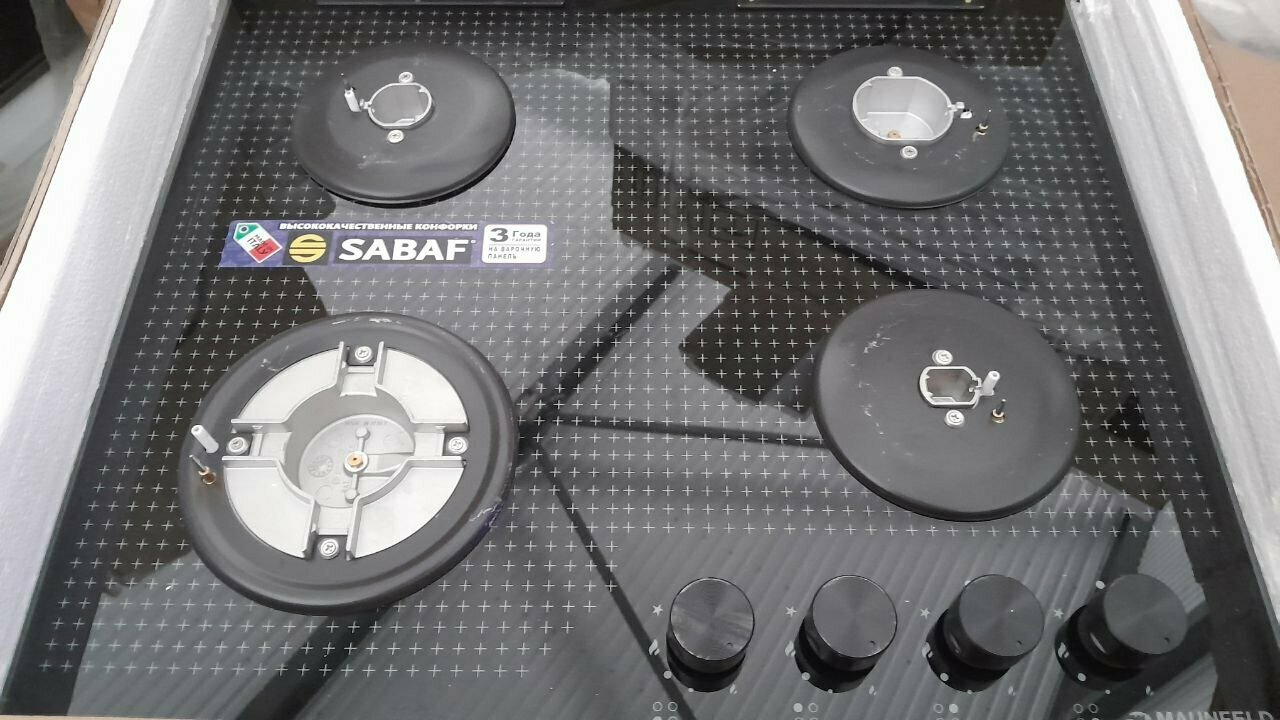 Поверхность газовая MAUNFELD EGHG.64.73CB2/G черный (уценка)