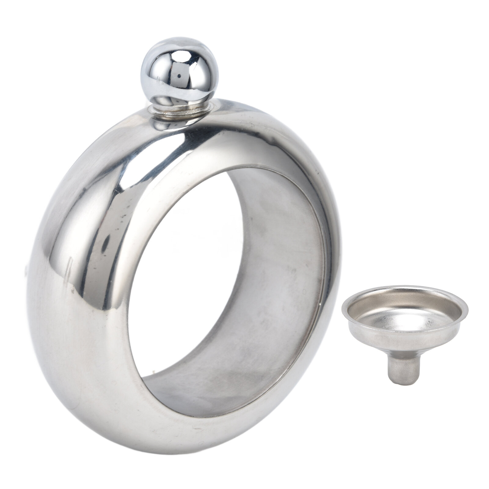 Flask Bangle Браслет из нержавеющей стали винные колбы подарок для ношения напитков с воронкой 100 мл