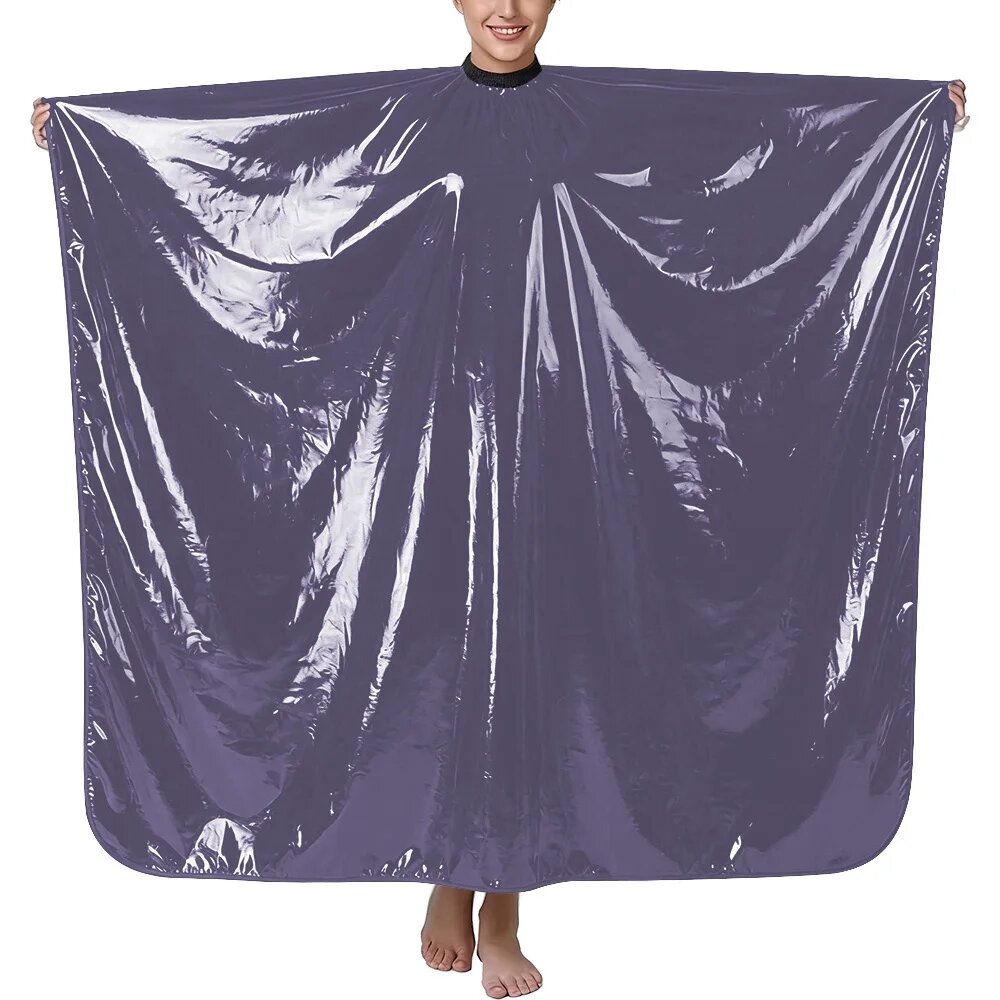 Винил плащ готический косплей Темно-синий, XXXL, dark purple