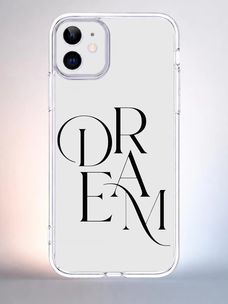 Чехол iPhone 11 DREAM типографика y2k Indie sleaze