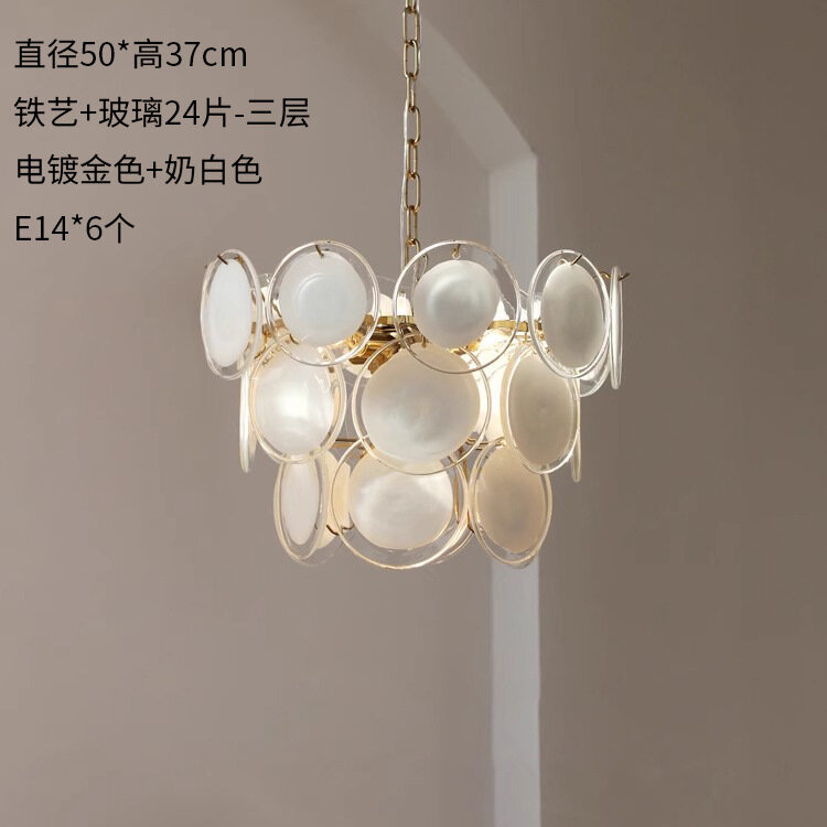Французский муранский светильник Murano light роскошная лампа для спальни Средневековая лампа для главной спальни ретро гостиная спальня декоративная стеклянная люстра