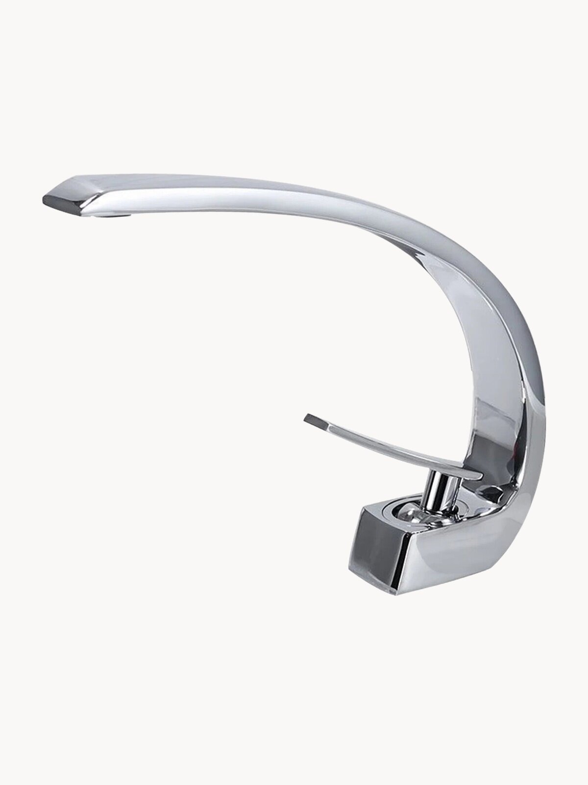 Смеситель для раковины , смеситель на кухню, кран для умывальника, в ванную, Серебро