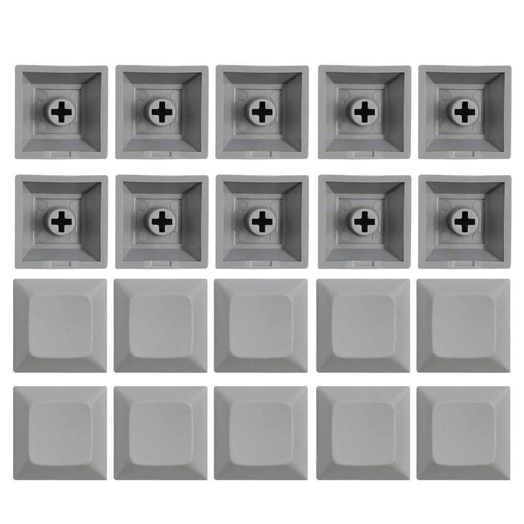 Комплект клавиатуры и мыши, DSA высота 1U клавиши - серый, 20 штук