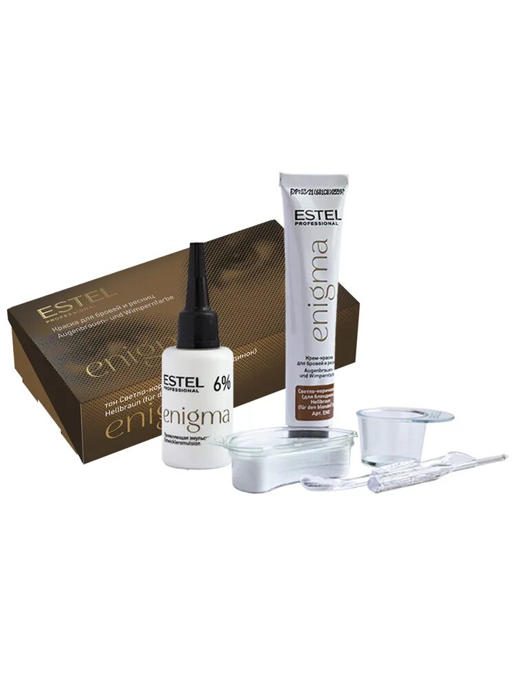 EN/5 Краска для бровей и ресниц "ESTEL Professional ENIGMA" тон светло-коричневый (для блондинок) 2*20 мл