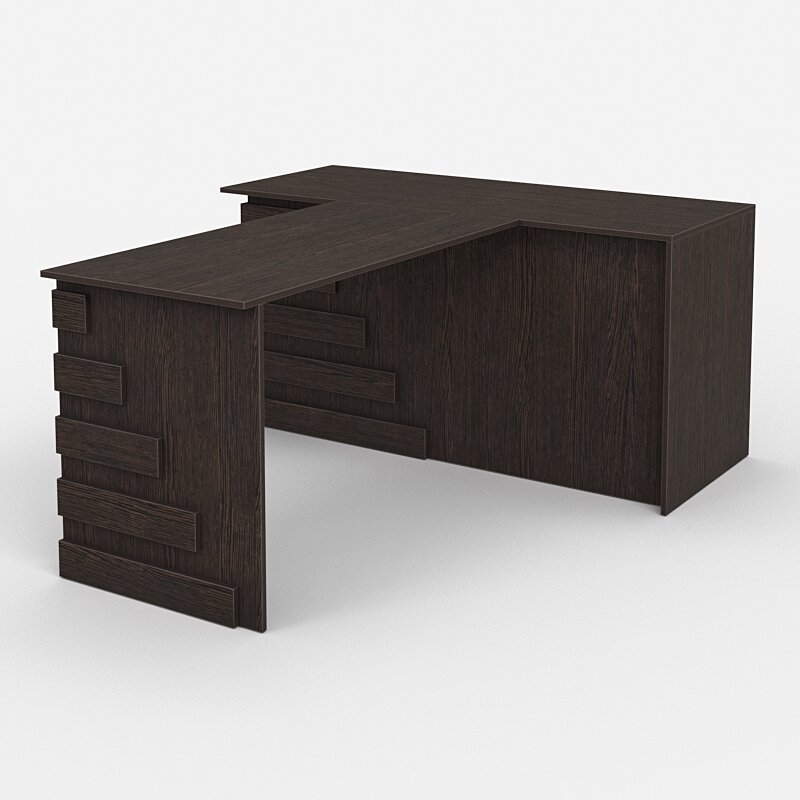 Стол руководителя №8 с приставкой брифингом, Дуб Венге. Производитель товара - компания Westcom.