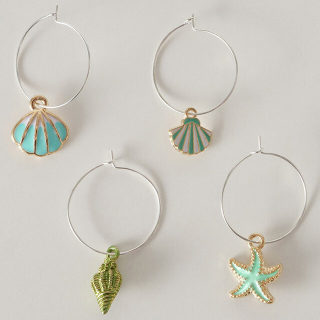 Маркеры для бокалов Sea Wave, 4 шт, Boltze, 2056700