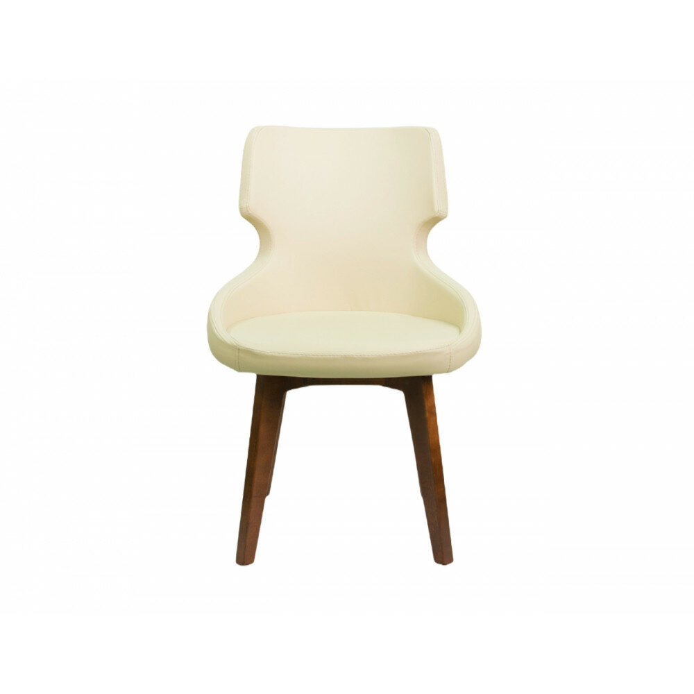 (vet-s111-be) Стул Ветий, искусственная кожа, цвет бежевый Ecotex 3014, опора деревянная (арт.111)