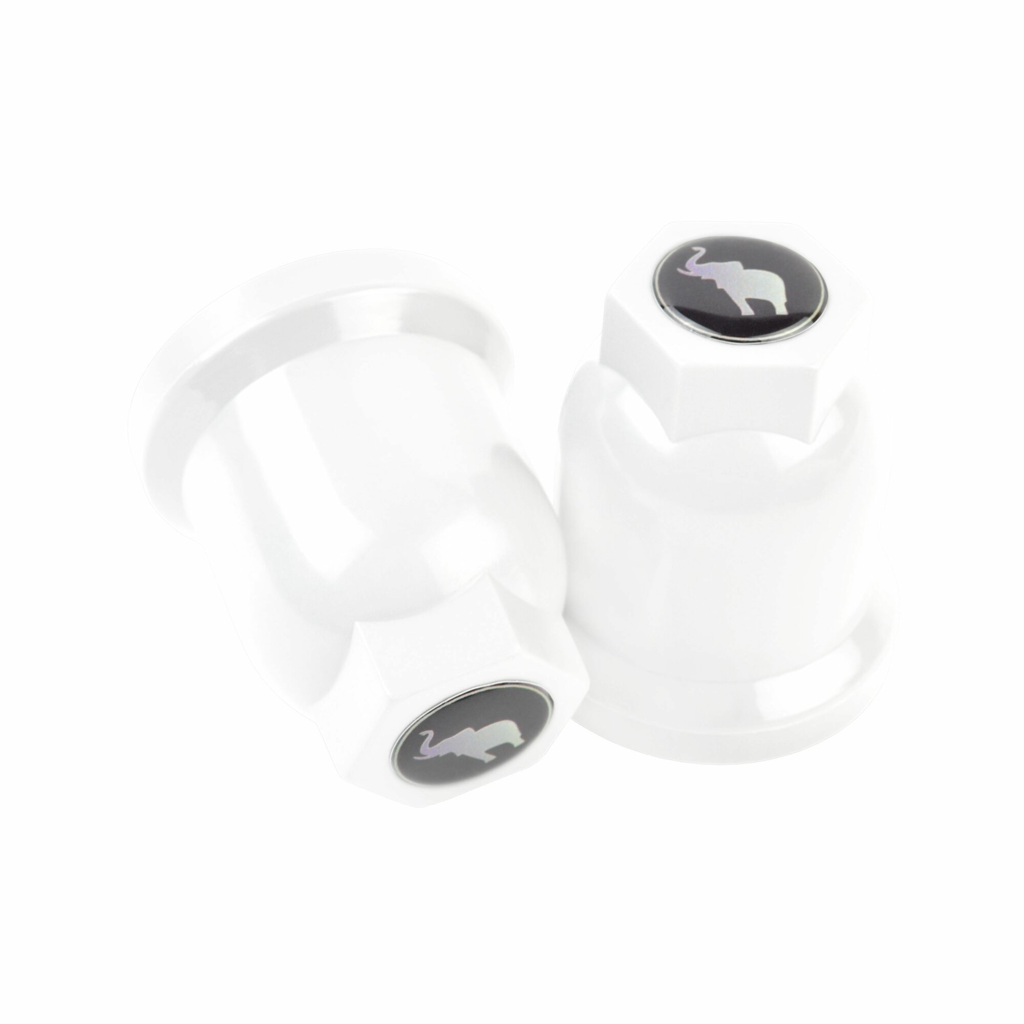 Колпачки SCHMITZ (Слон) 20 штук на гайки 32 мм белые