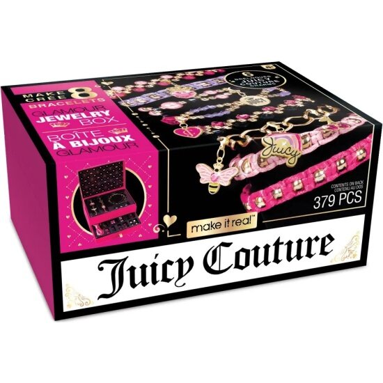 Набор для творчества Make IT Real 4461 Создай свои браслеты. Шкатулка с драгоценностями JuicyCouture