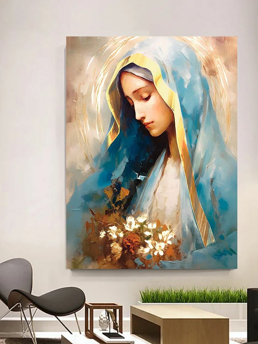 Христианские картины, Святая Богородица, 30х40 см.