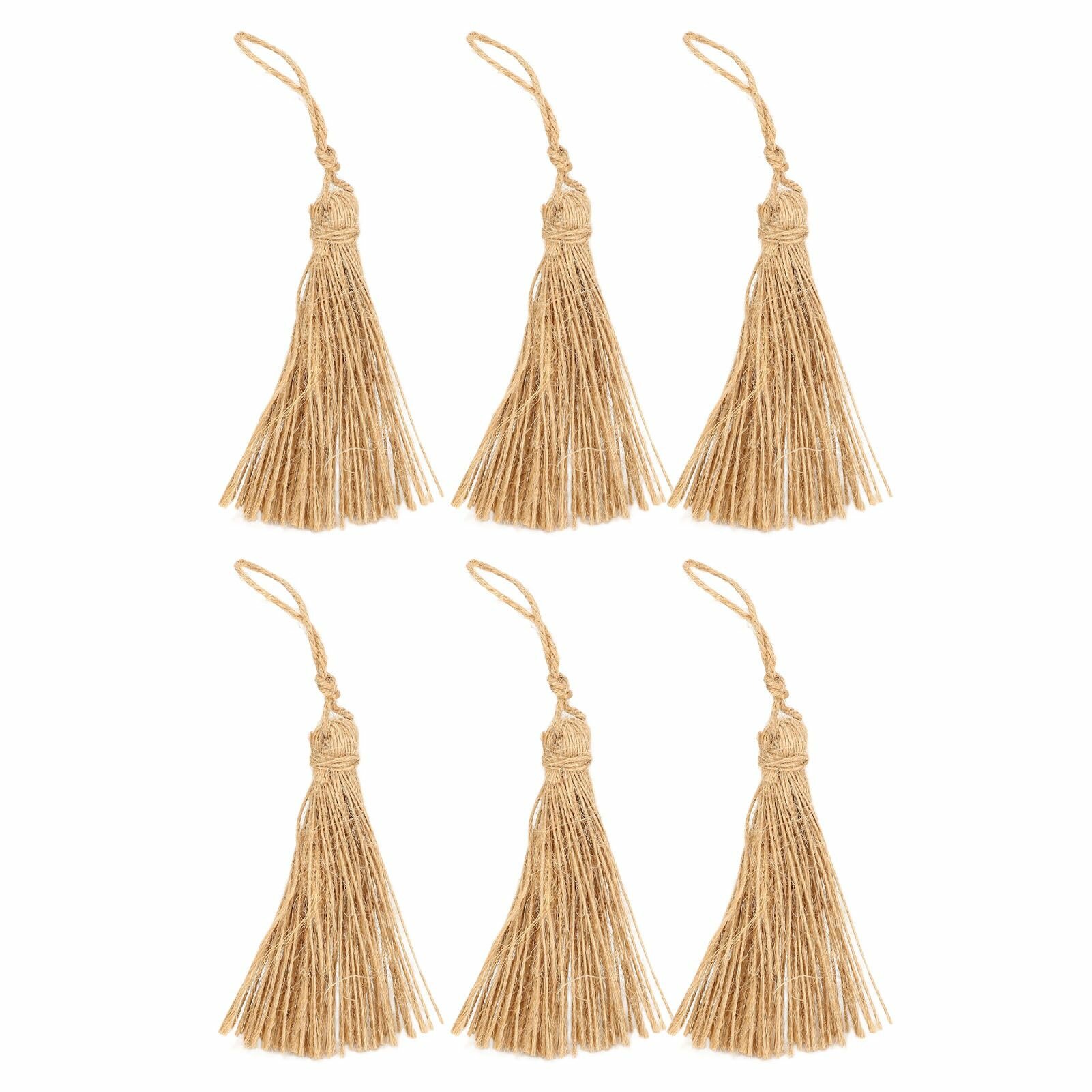 6 шт. натуральные джутовые кисти, деревенский стиль, для декора дома и рукоделия