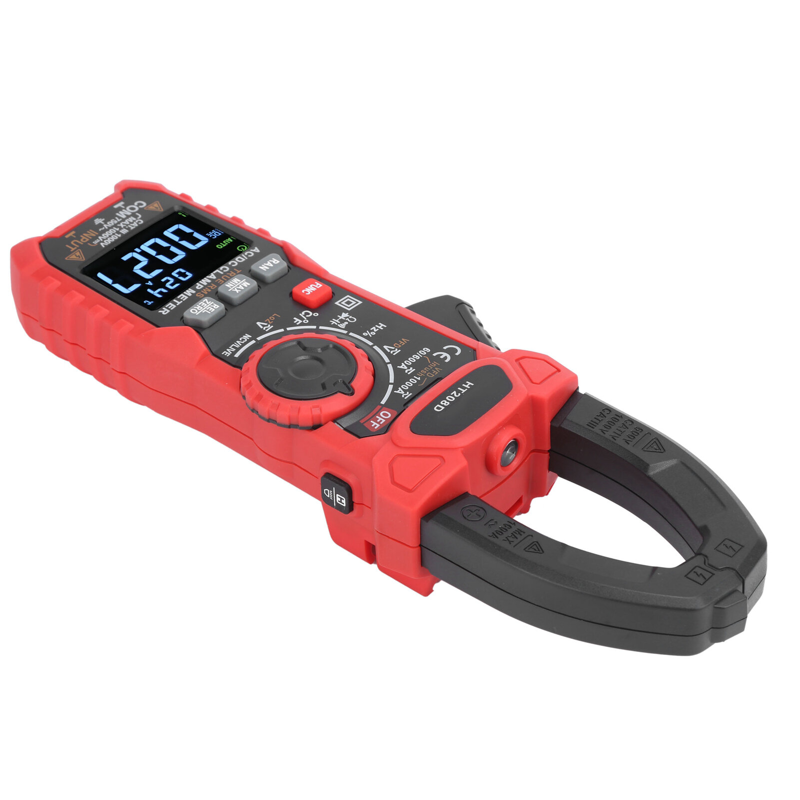 HT208D 6000 отсчетов AC/DC Цифровые клещи Многофункциональный мультиметр для дома и улицы