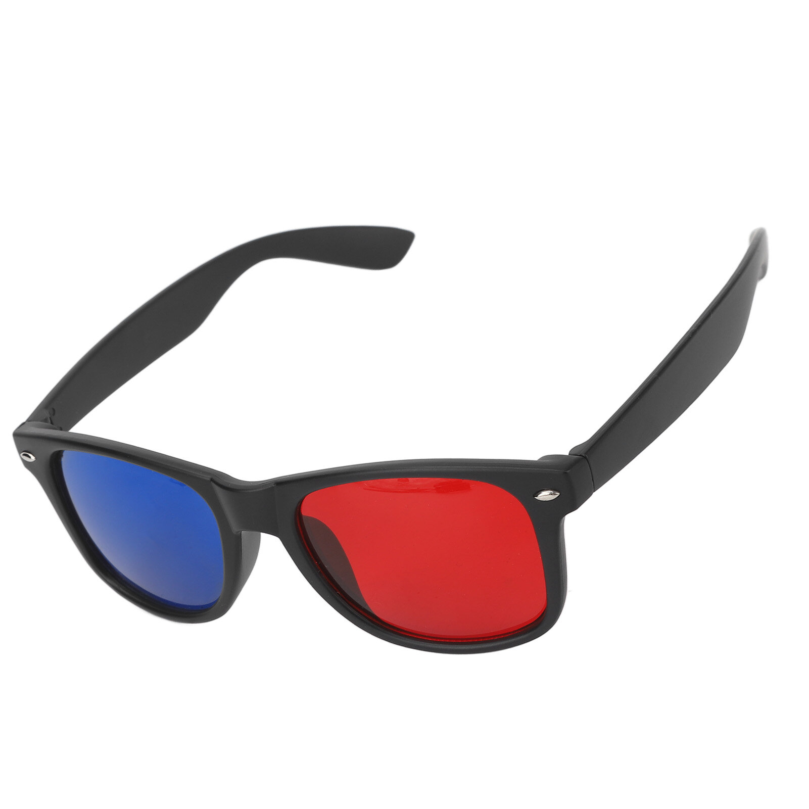 3D очки Черная пластиковая рамка Резиновый линза Легкий Легкое ношение Красно-синие очки для фильмов Игр Материал ПК Резин Lens Width 60mm Lens Height 48mm Nose Width 20mm Mirror Leg Length 140mm Total Width of Mirror Frame 145mm 1 шт.