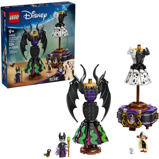 Конструктор Lego Disney 43262 Платья Малефисенты и Круэллы Де Виль