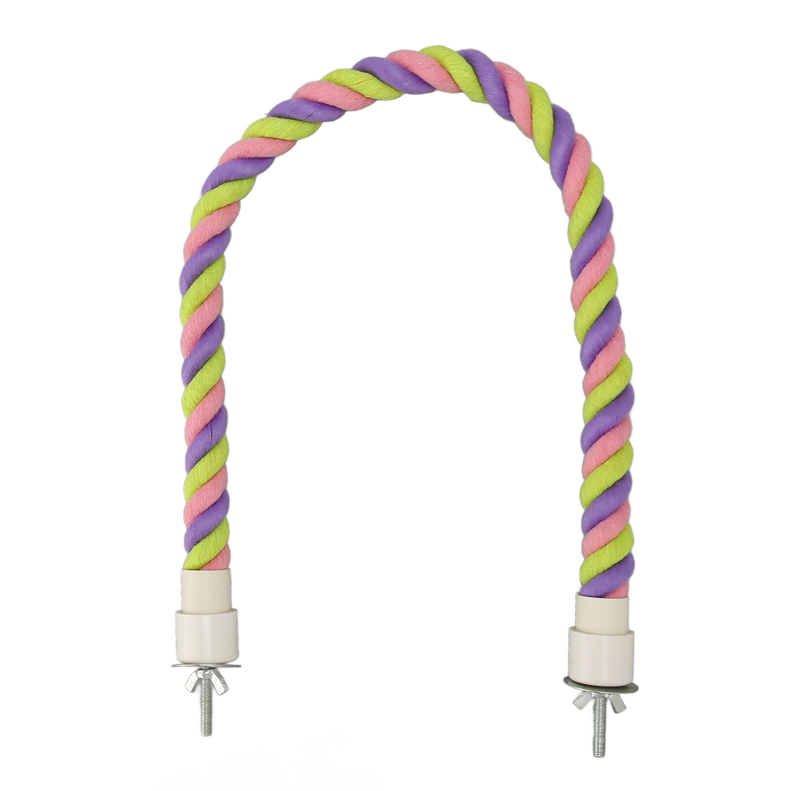 Птица Веревка Окунь Веселые Красочные Качели Восхождение Хлопковая Веревка Птицы Игрушки для Попугаев Кореллы Попугаи Неразлучники Волнистые попугаи 60 см/23,6 дюйма