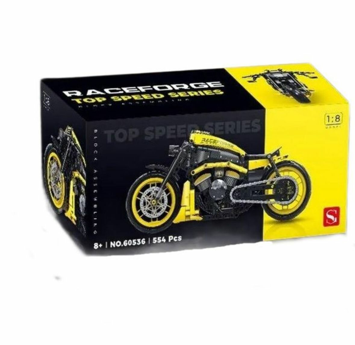 Конструктор Мотоцикл Harley 554 дет 60536