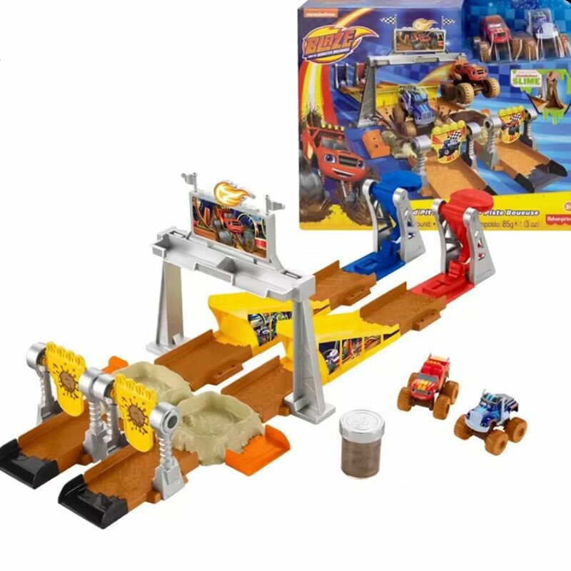 Набор гоночной трассы Fisher Price Monster Truck Racing для детей -enj