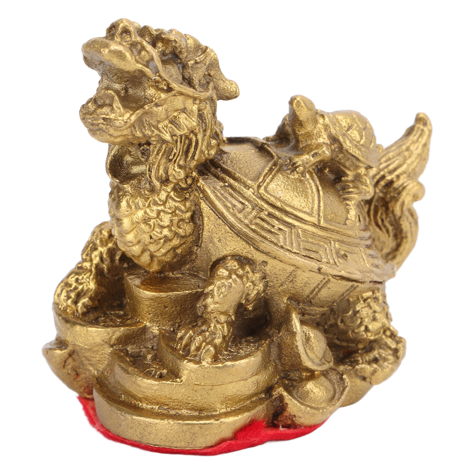 Украшение фен-шуй Дракон Черепаха Фен-шуй Медное литье Ремесло Украшение для дома