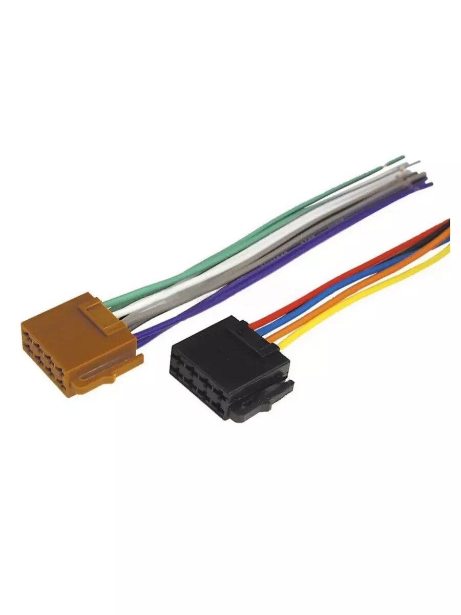 Набор Разъем Rexant для автомагнитолы, 2 гнезда "Евро" ISO (акустика + питание) {16-0501} (2 шт)