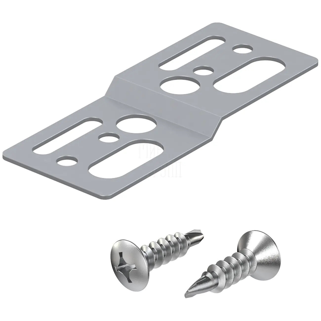 Комплект Armadillo (Армадилло) пластина крепежная с винтами SWD.Scope 75/30/5 plate with screws никель