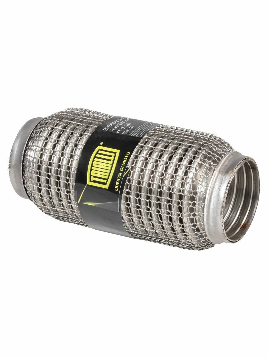 Виброкомпенсатор вых. трубы (Гофра) 55x170 Hydra/Wire Mesh (нерж. сталь) (FT 0020), TRIALLI FT0020