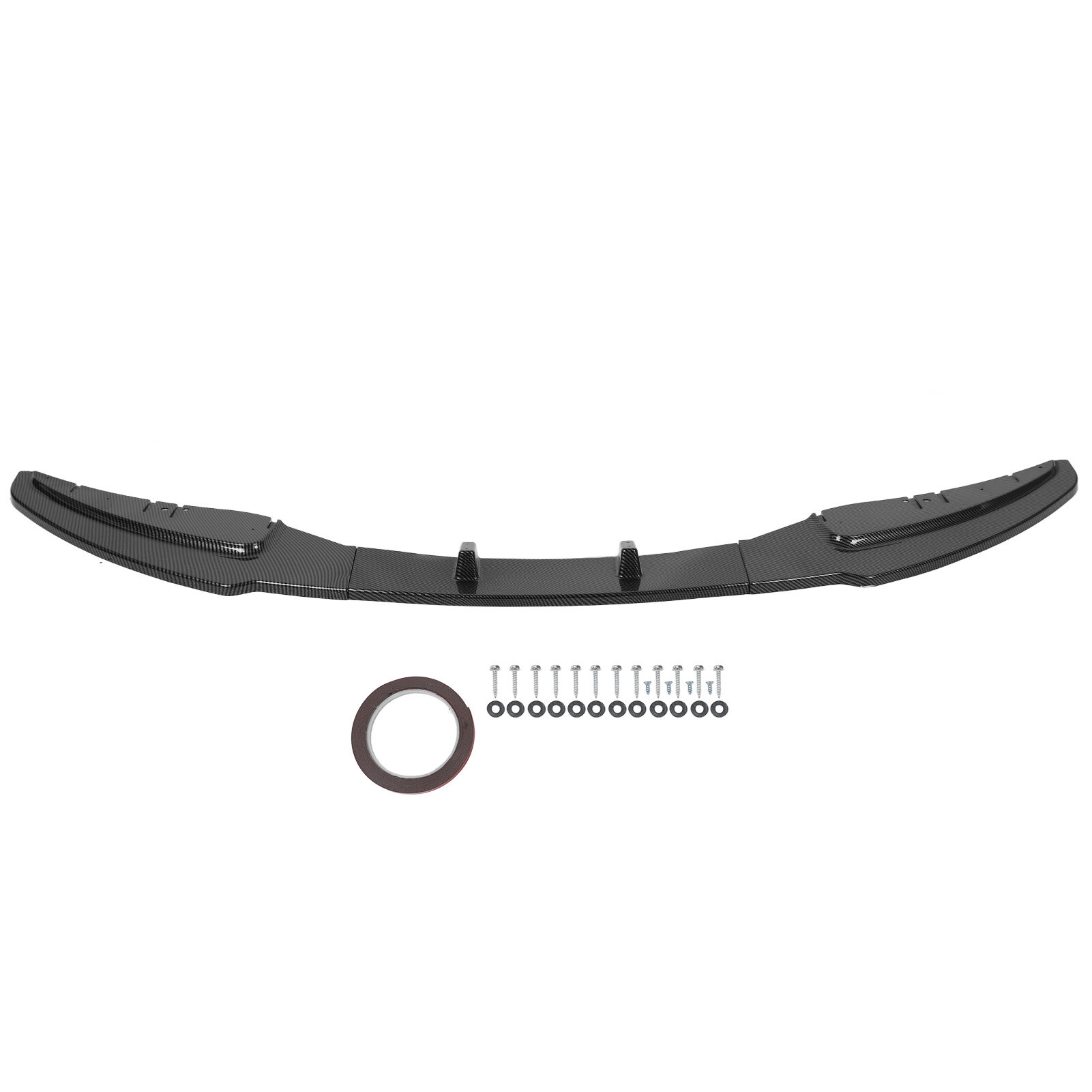 Комплект из 3 предметов, Сплиттер для Губ Переднего Бампера Автомобиля, Спойлер для 1 Серии E81 E82 E87 E88 LCI Standard Edition 2008-2011 в Стиле Углеродного Волокна