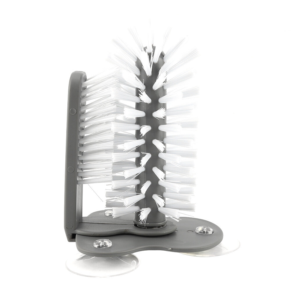 Щетка для очистки стеклянных чашек на 360°, шайба с присоской, инструмент для чистки кухни и бара