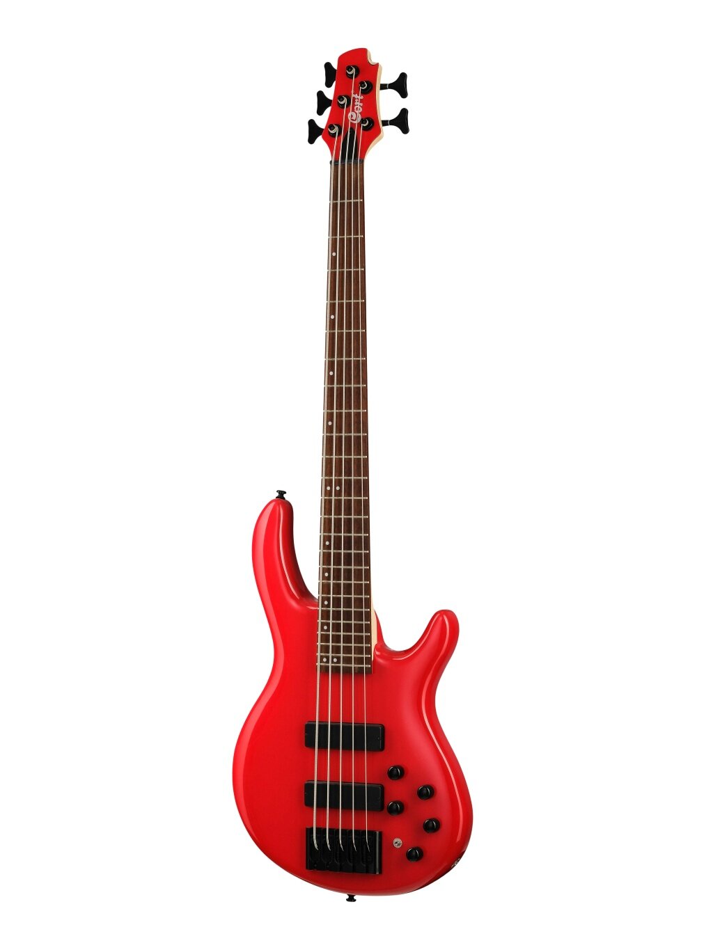 C5-Deluxe-CRD Artisan Series Бас-гитара 5-струнная, красная, Cort
