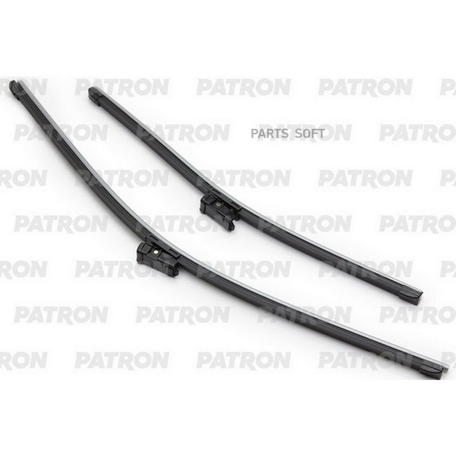 Щетки стеклоочистителя 61см + 45см к-кт бескаркасная Push button 16mm SKODA Octavia III 12- PATRON PWB6145-KIT-SKO | цена за 1 шт