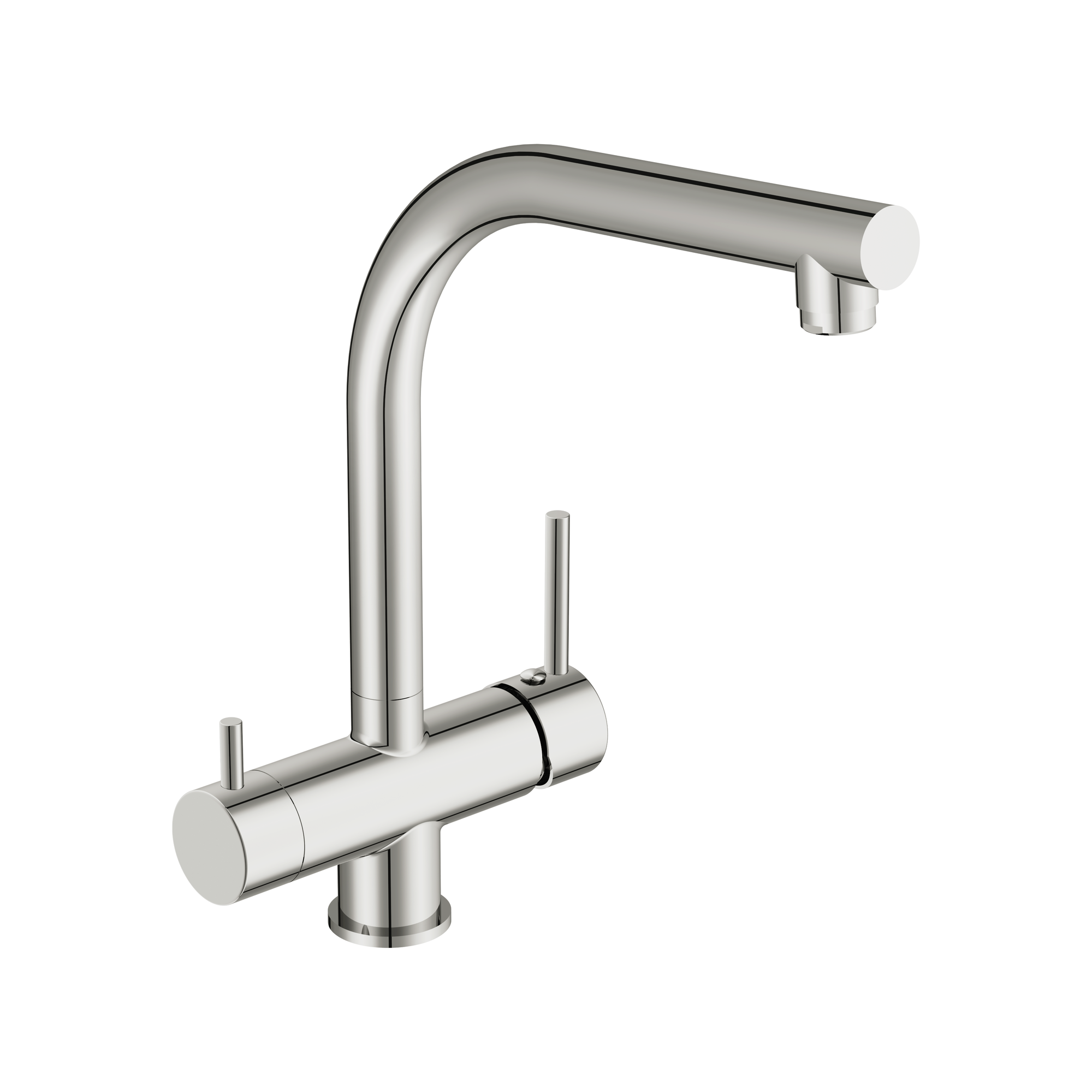 Смеситель Cersanit CREA, для кухни, однорычажный, с фильтром, хром