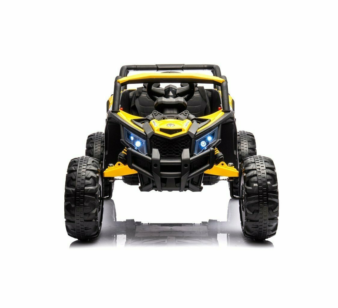 Электромобиль Багги YKE4953, 12В, 4WD, желтый, 1 место, для детей 1-3 лет