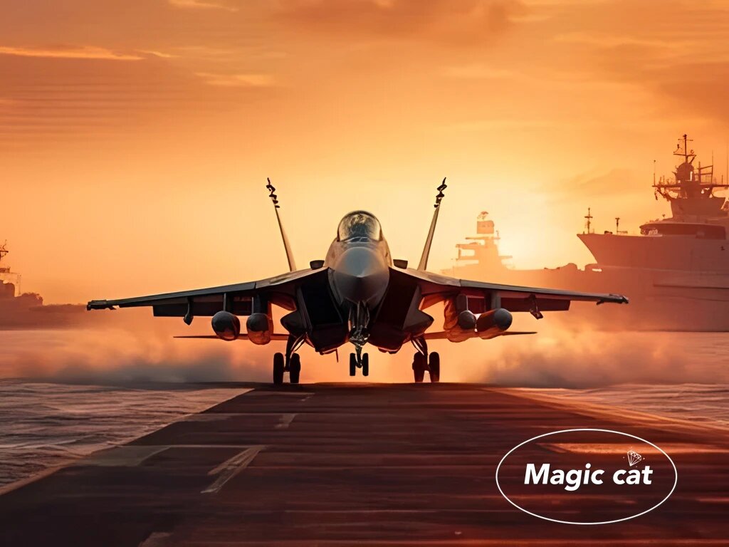 Картина из алмазной мозаики на подрамнике Круглые бриллианты 40х50см "самолет"