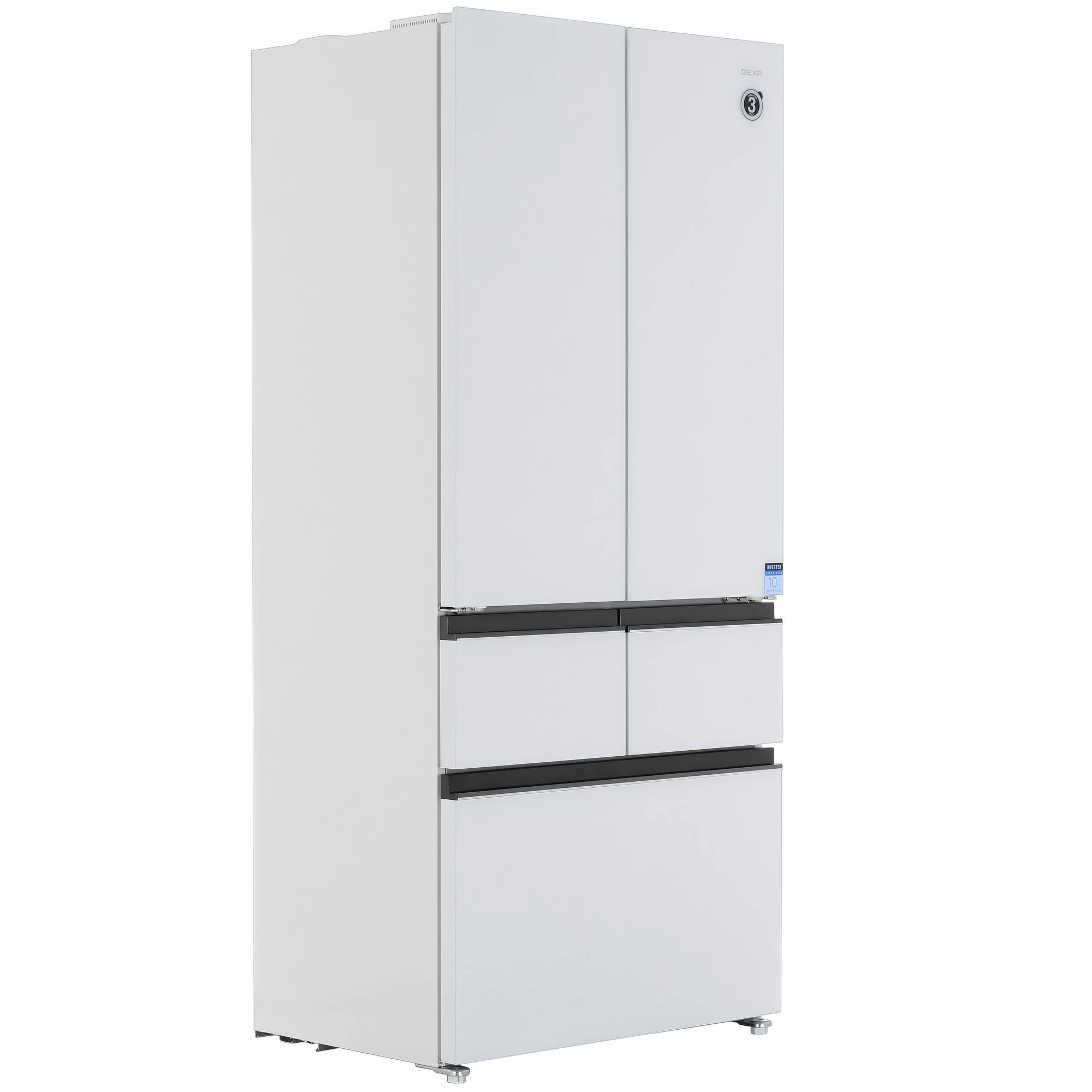 Холодильник многодверный DEXP MFr6-50AMG белый, 507 л, внешнее покрытие-металл, стекло