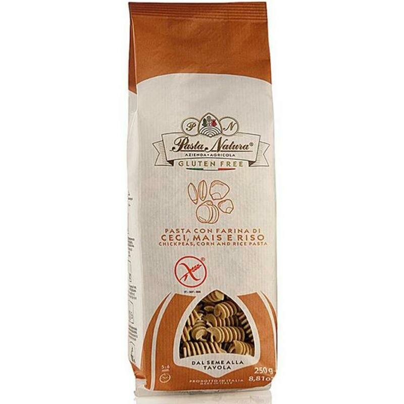Фузилли из нута, кукурузы и риса безглютеновые PASTA NATURA 250 г
