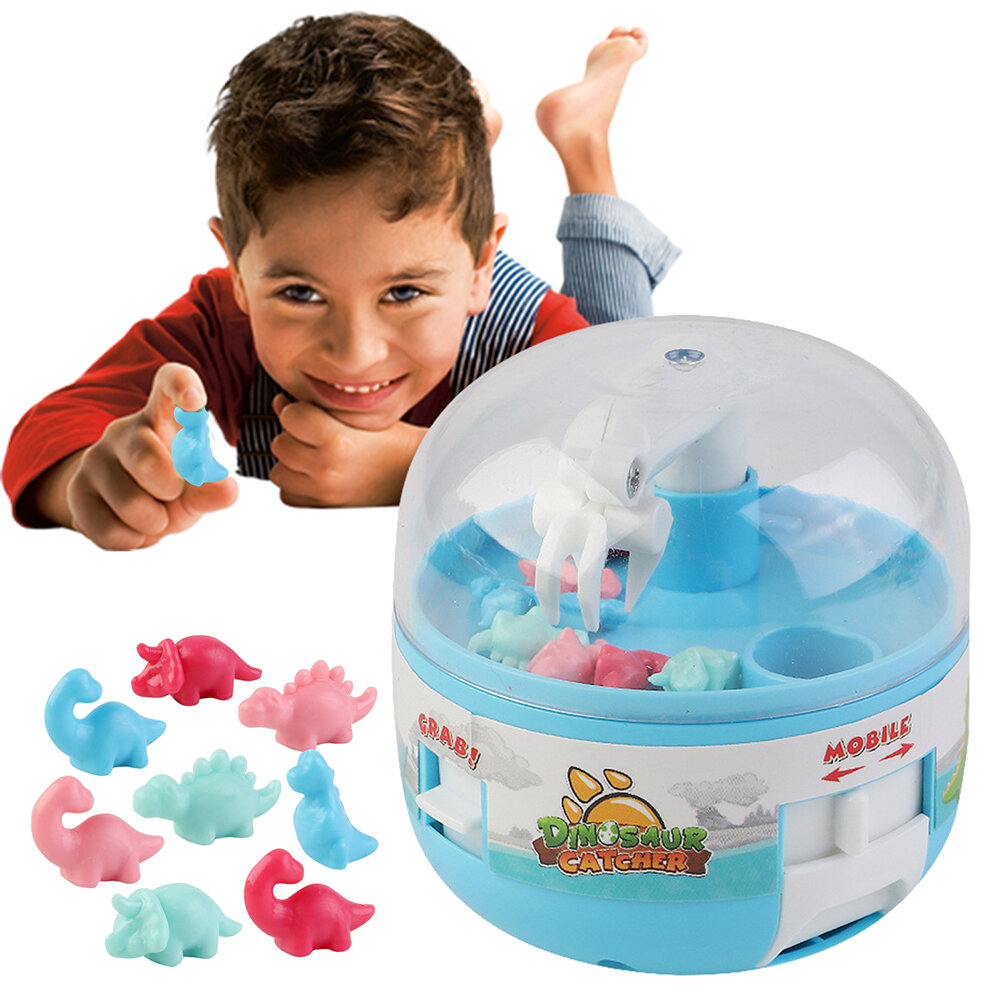 Мини-автомат с динозаврами для детей, призы в виде динозавров, игровой автомат с 8 крошечными динозаврами, подарки на день рождения для мальчиков и девочек.